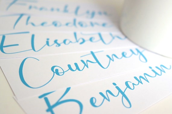 Custom Wedding Name Stickers Personalized Vinyl Decals for - Etsy