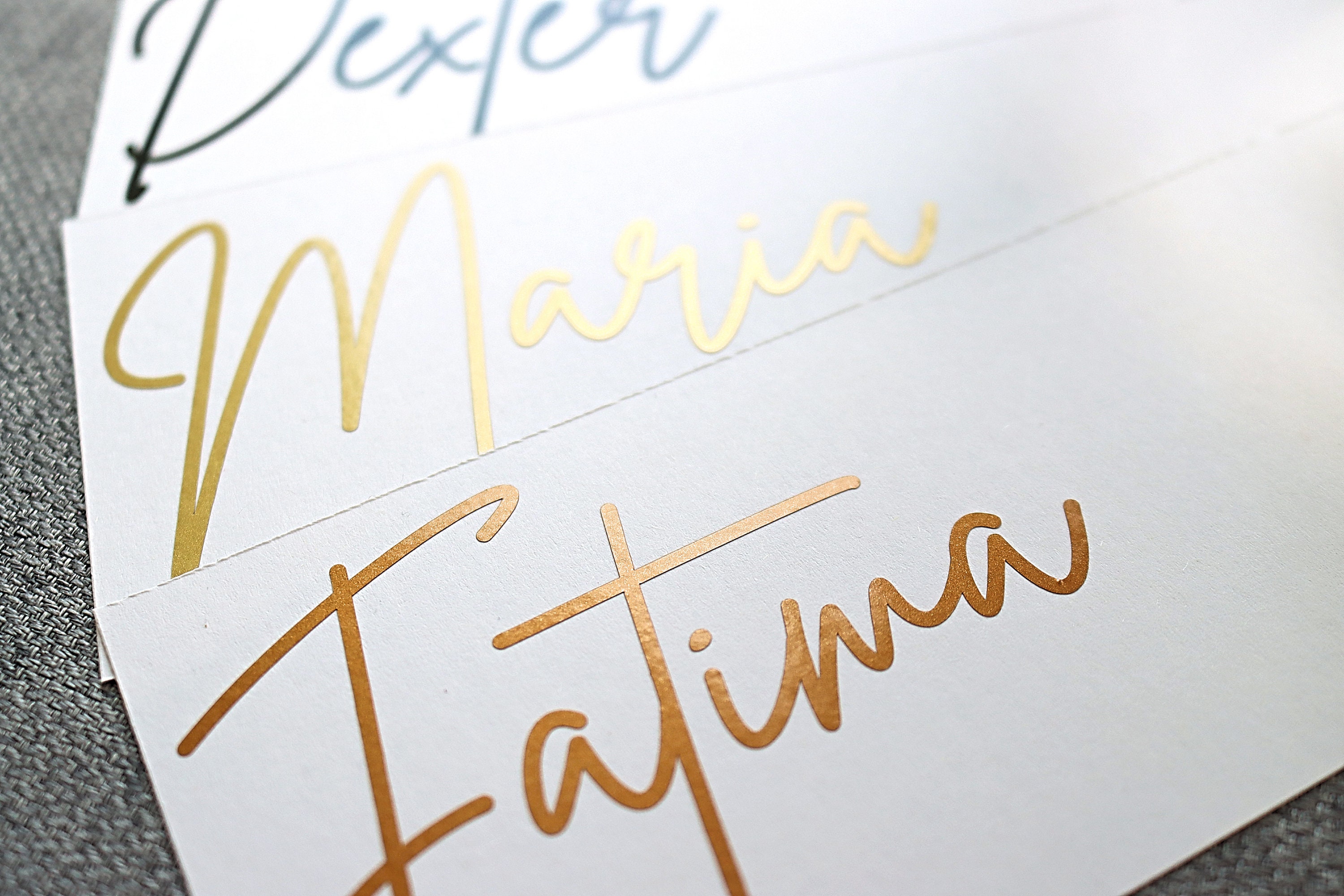 Personalized Calligraphy Vinyl Decal, Custom Wedding Stickers - Etsy