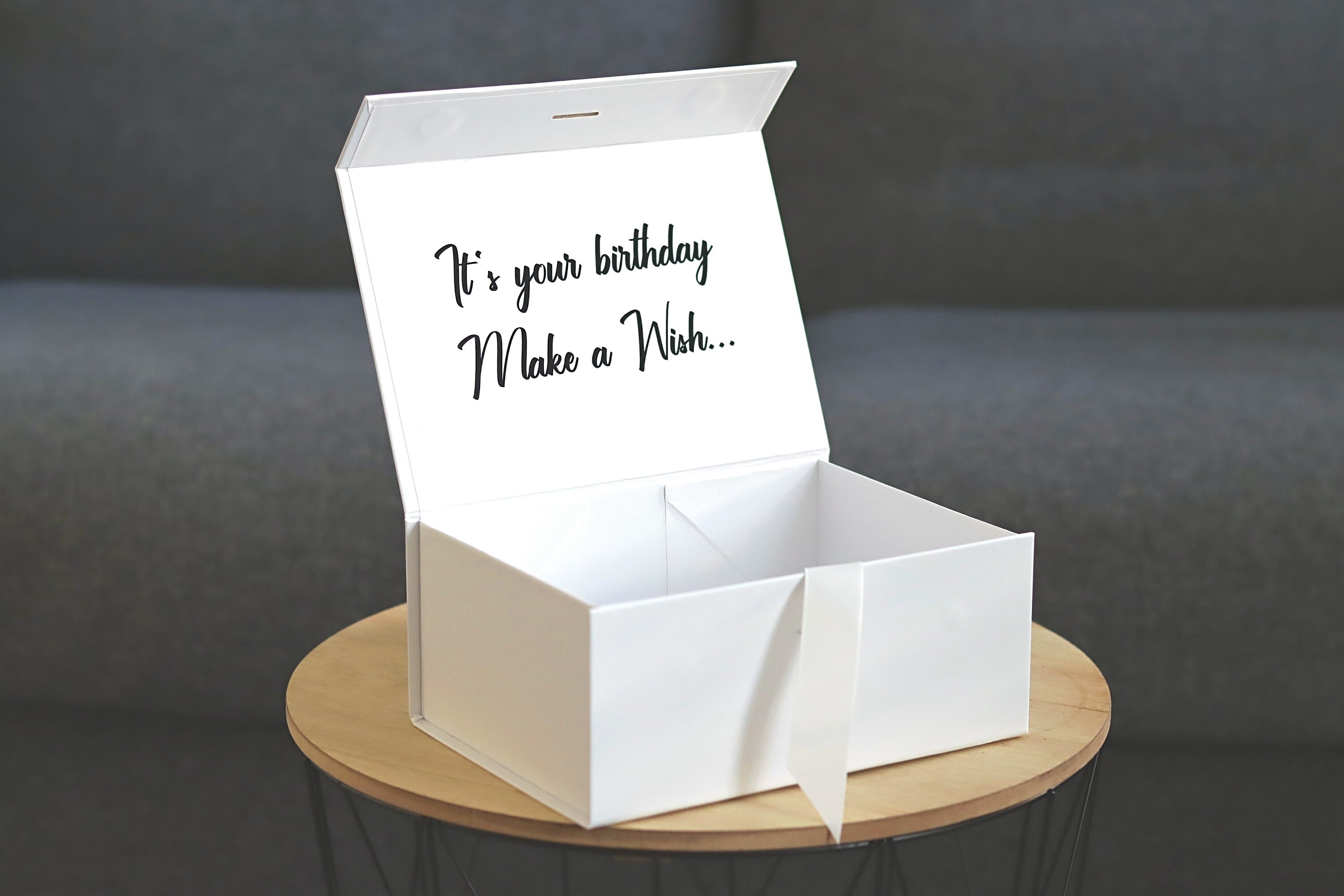 Photo Gift Box Happy Birthday Box Custom Gift Box Empty | Etsy