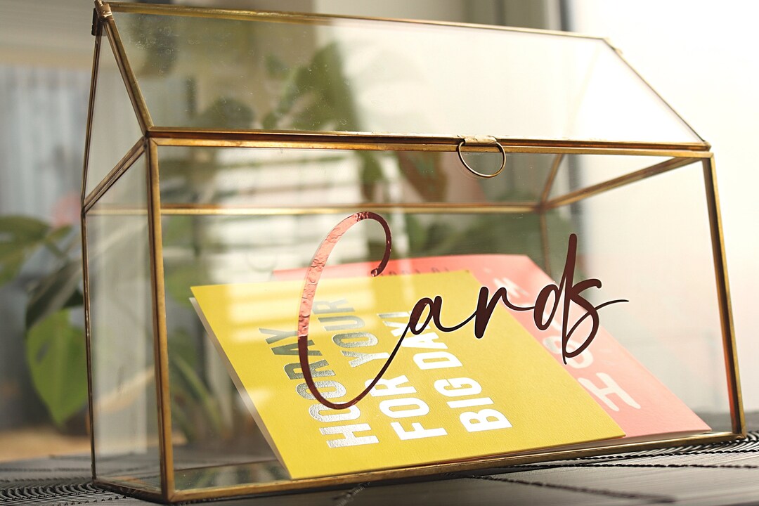 Cards Vinyl Decal, Wedding Stickers, Personalised Vinyl Lettering, Name ...