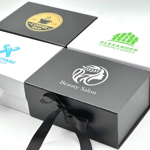 Logo Branded Gift Box: Magnetic Closure, Recyclable Cardboard - Etsy