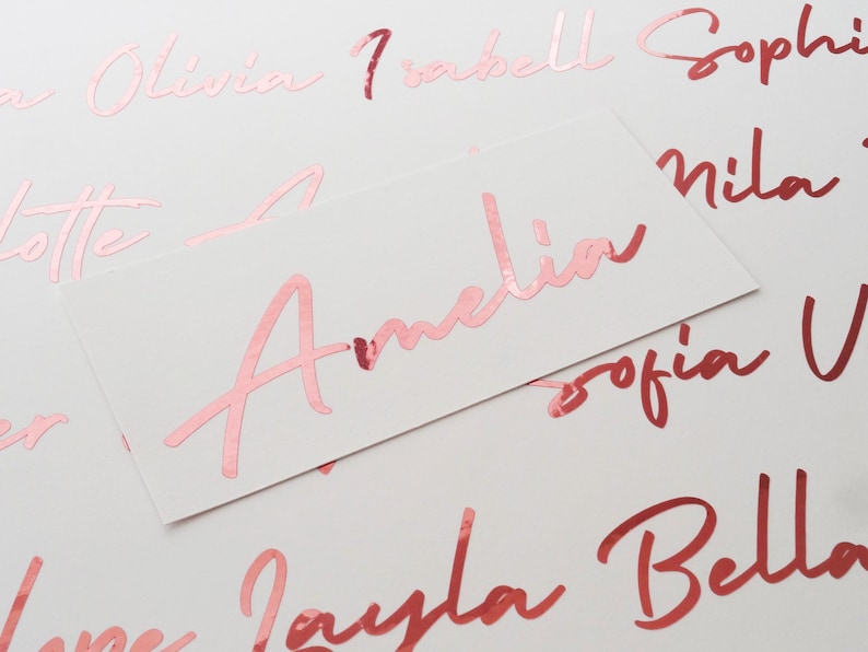 Handwritten Vinyl Sticker Stylish Font Gift Box Favour | Etsy