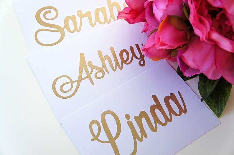 Custom Glitter Name Stickers – Personalized Wedding & Party Decor - Etsy