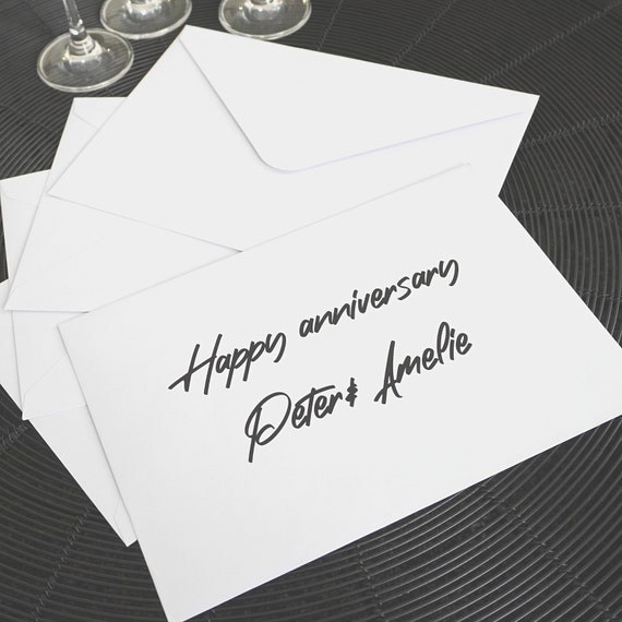 Envelope Stickers Vinyl Lettering Custom Name Decals | Etsy