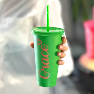 Cold Cup With Straw, Personalised Party Favours, Named Cups, Birthday ...