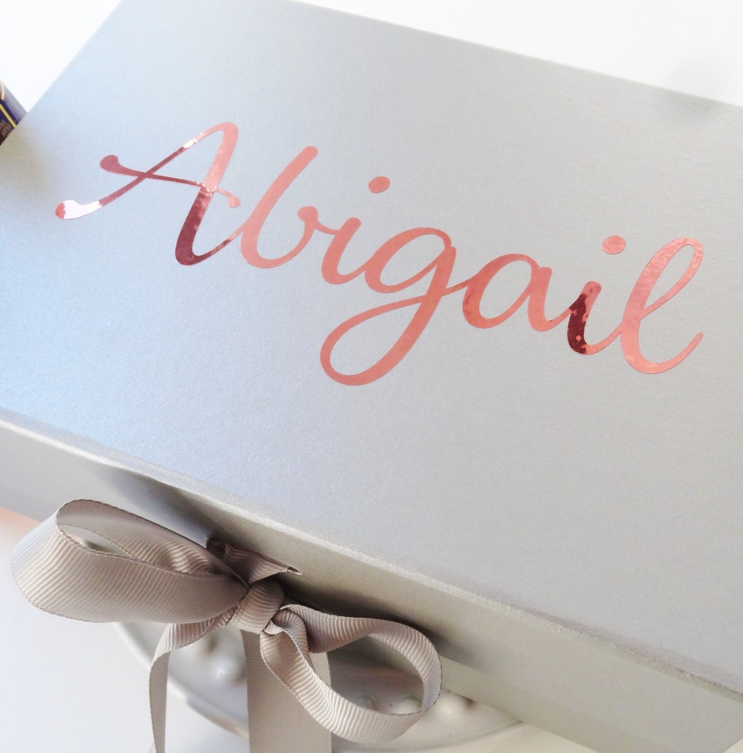 Custom Vinyl Sticker, Gift Box Decal, Stickers for Glass, Bridesmaid ...