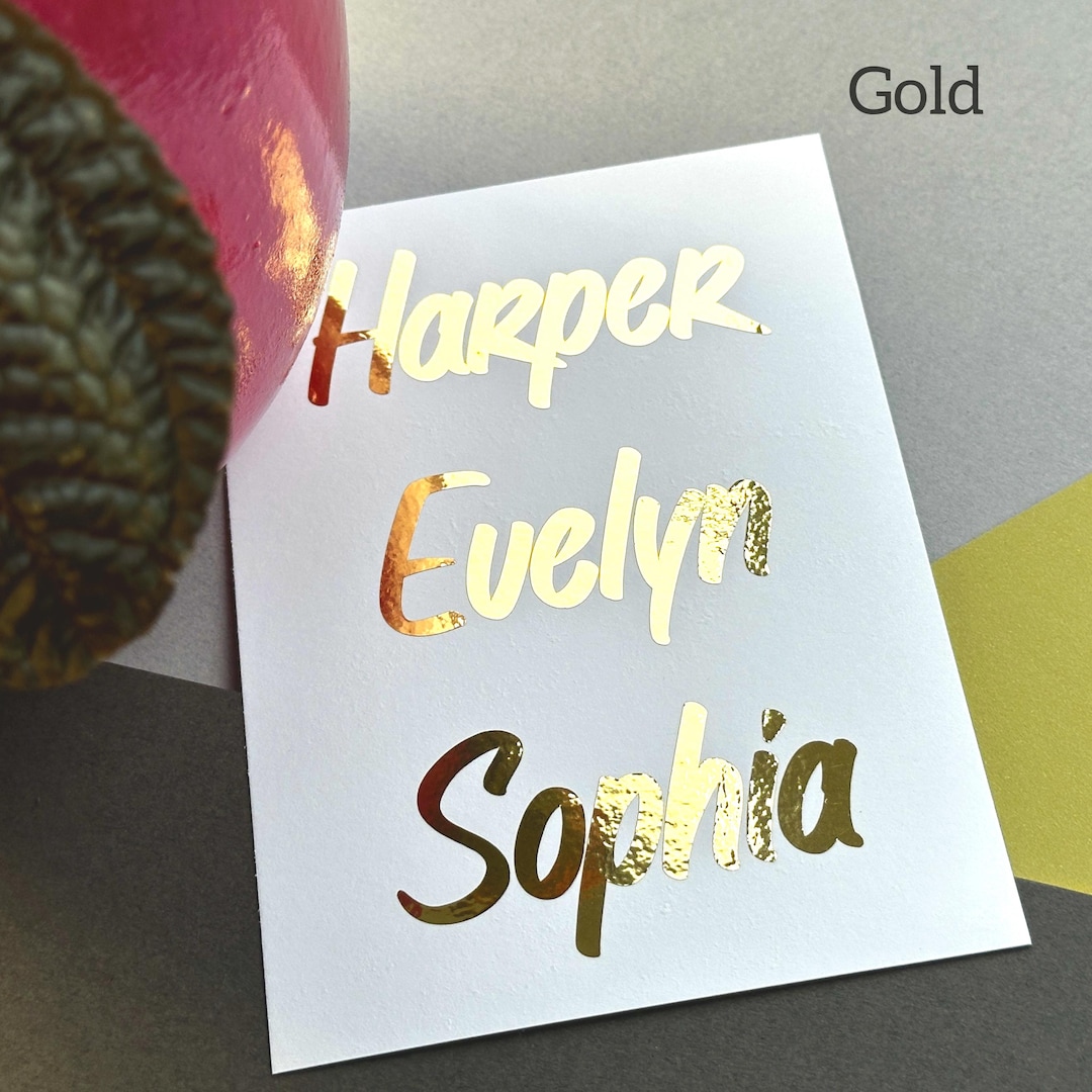 Bespoke Custom Vinyl Stickers, Premium Personalised Name Decals for ...