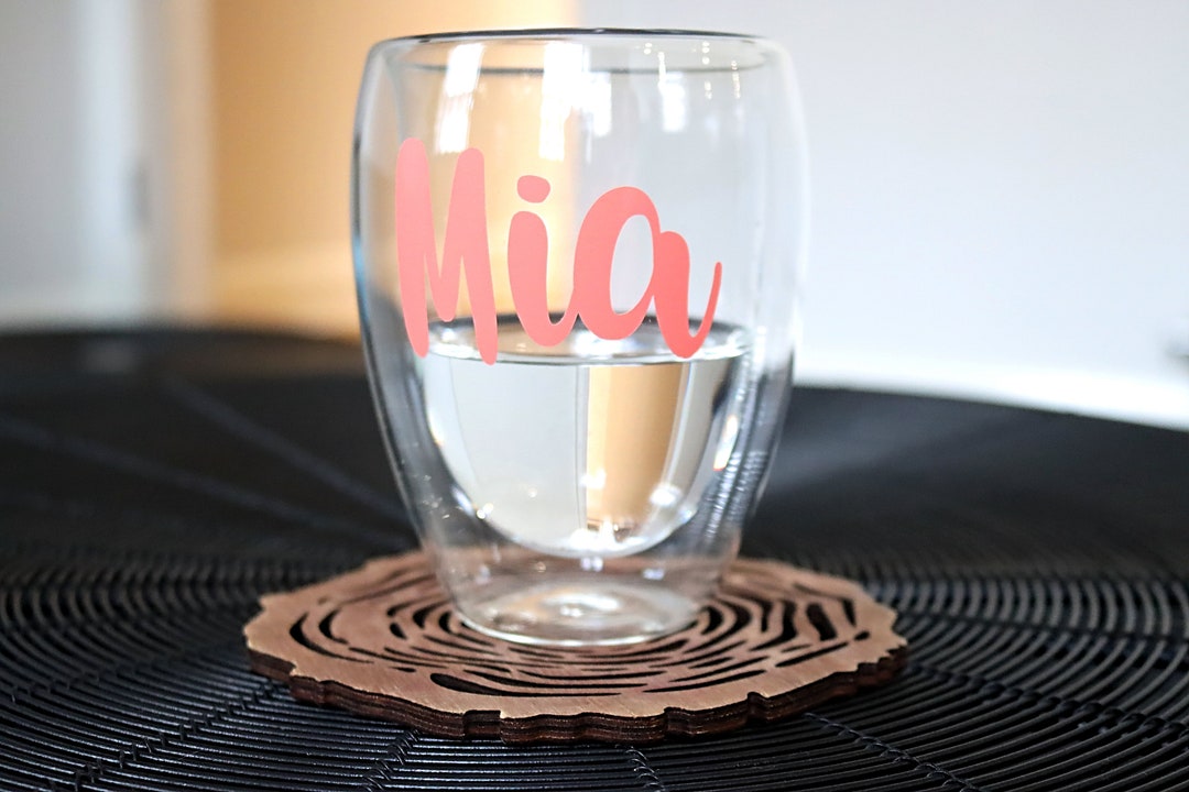 Glass Vinyl Sticker, Custom Name Decal, Personalised Label, Home ...