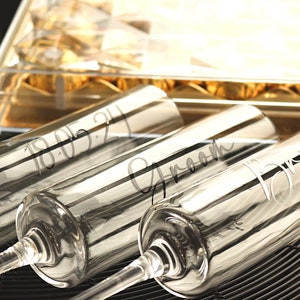 Glass Vinyl Sticker Flute Decals Wedding Favour - Etsy