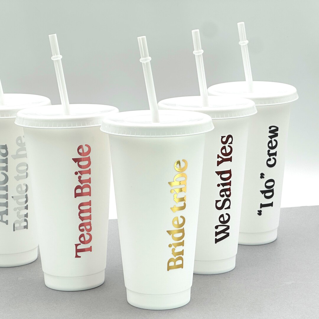 Bride Tribe Cups, Personalised Hen Party, Tumbler With Lid, Cold Cup ...