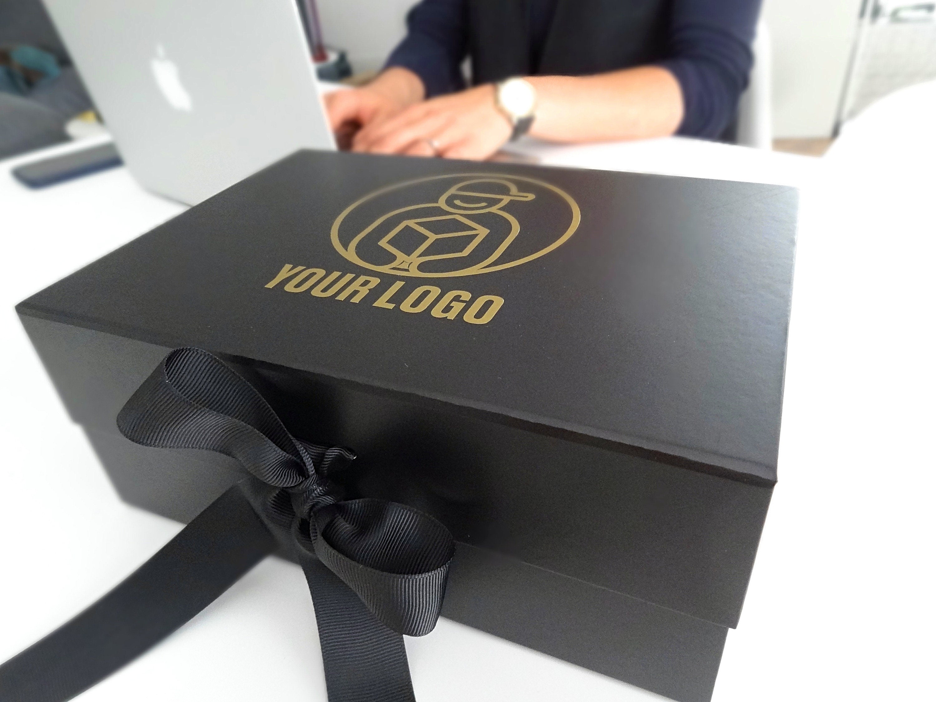 Custom Logo Gift Box Personalized Packaging Your Logo Here | Etsy