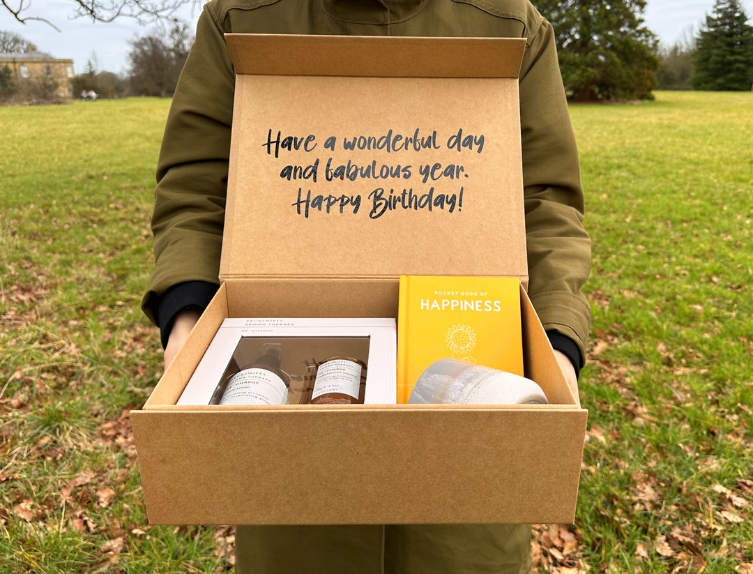 Gift Box for Birthday, Message Gifts, Personalised Gift, Empty Hamper ...