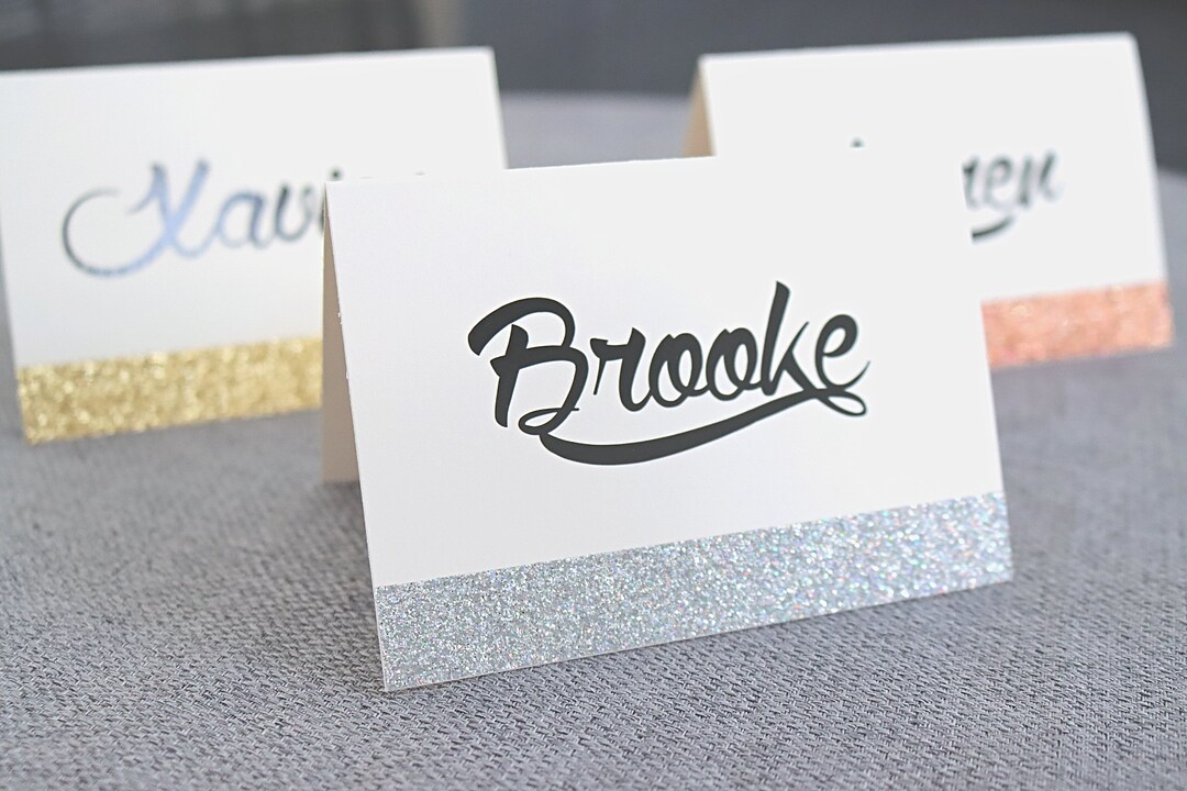 Personalised Vinyl Decals, Custom Stickers for Place Name Cards ...