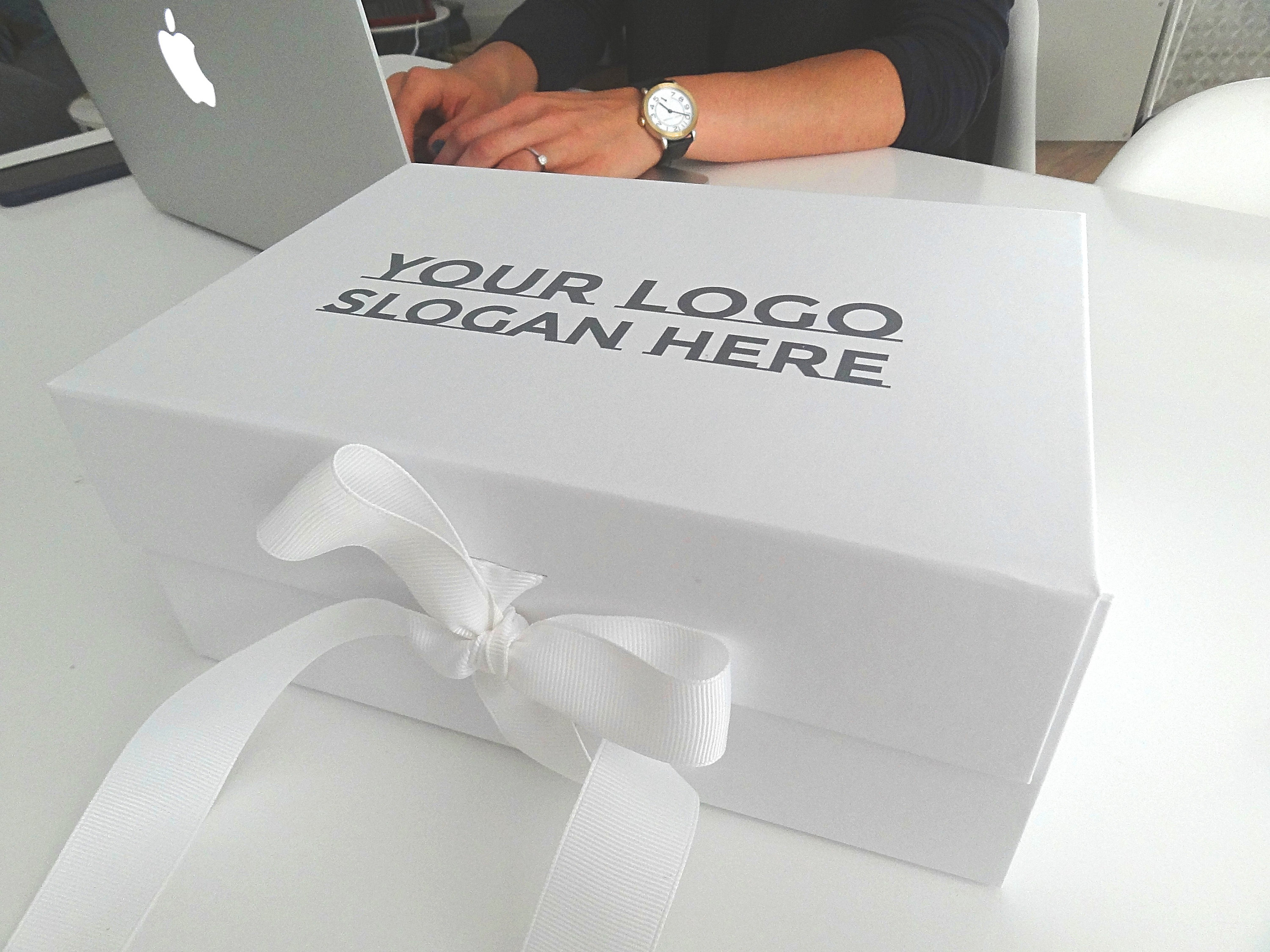 Gift Box for Business Logo Gift Box Gift Box With Lid | Etsy