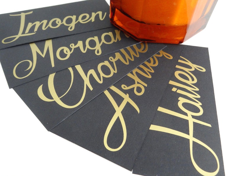 Vinyl Decal Name Stickers Table Names Custom Decor Wedding - Etsy