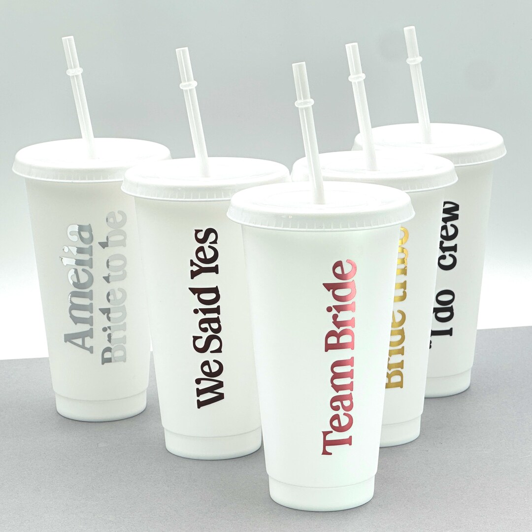 Team Bride Cups, Hen Party Decoration, Personalised Tumbler ...