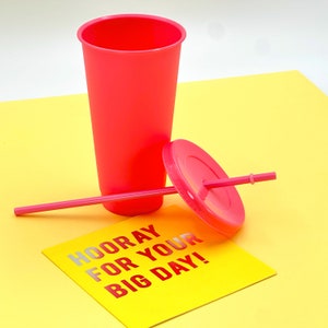 Cold Cup With Straw, Personalised Party Favours, Named Cups, Birthday ...