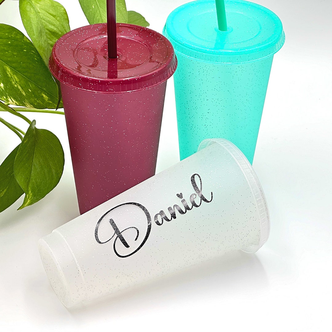 Party Cup Favours, Name Vinyl Stickers, Kids Party, Tumbler Cup ...