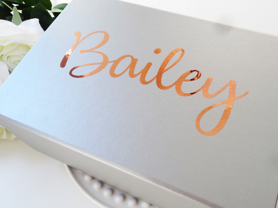 Custom Name Vinyl Decals, Wedding Gift Box Stickers - Etsy