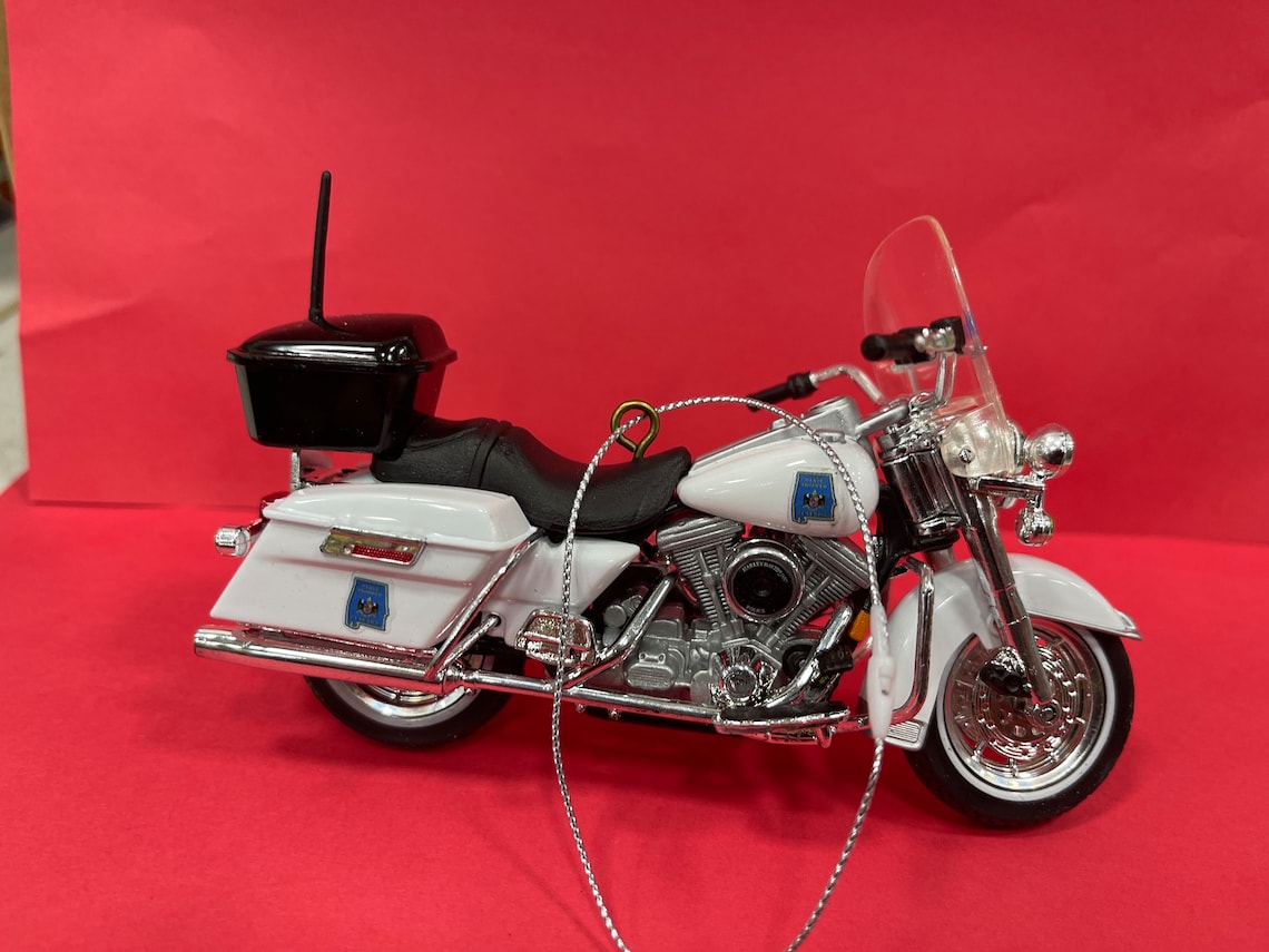 Custom Made Harley Davidson Alabama State Trooper Motorcycle Ornament ...