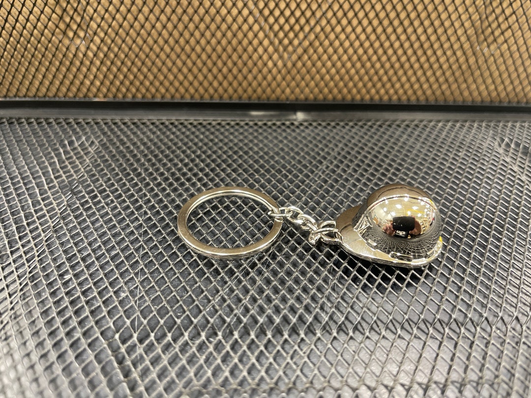 Custom Metal Hard Hat Ornament / Keychain Chain . Ornament Loop and ...