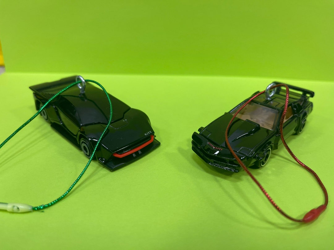Set of 2 Knight Rider Ornaments. Super Pursuit Mode & Kitt Concept ...