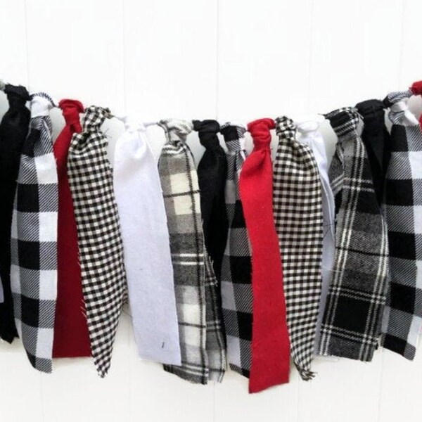 Black and White Buffalo Plaid Valances - Etsy