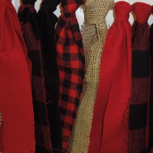 Buffalo Plaid Banner, Black and Red, Scrappy Banner, Woodland Banner ...