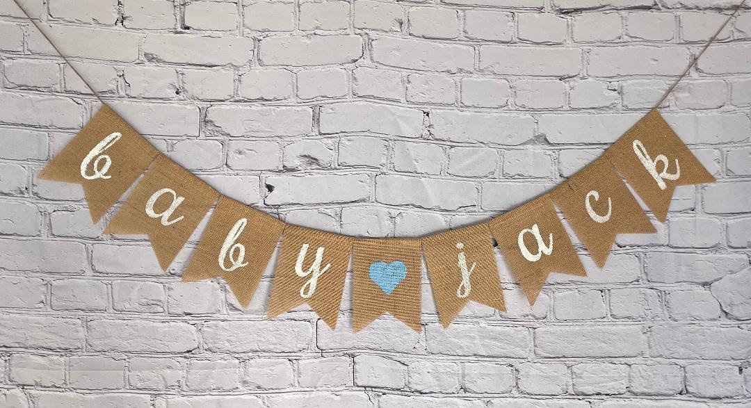 Custom Name Banner Personalized Banner Baby Name Shower - Etsy