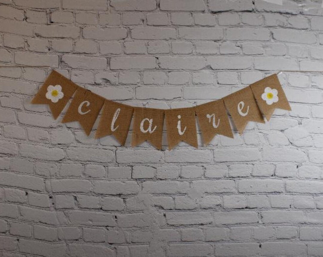 Custom Name Banner, Personalized Banner, Girls Room Decoration, Hand ...