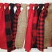 Buffalo Plaid Banner, Black and Red, Scrappy Banner, Woodland Banner ...