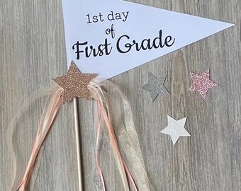 1st Day of School Pennant, First Day of School Flag, 2024 Back to ...