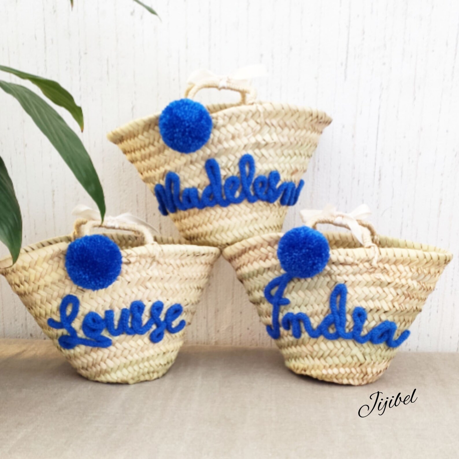 Lot of 3 mini custom wicker baskets for girl and boy | Etsy