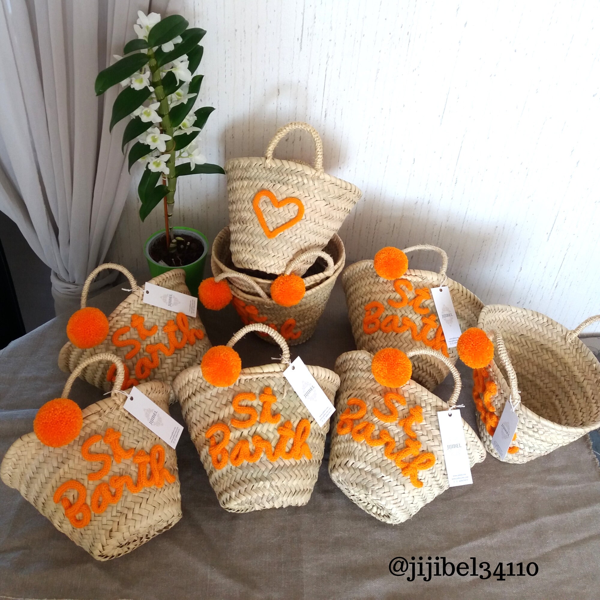 Lot of 3 mini custom wicker baskets for girl and boy | Etsy