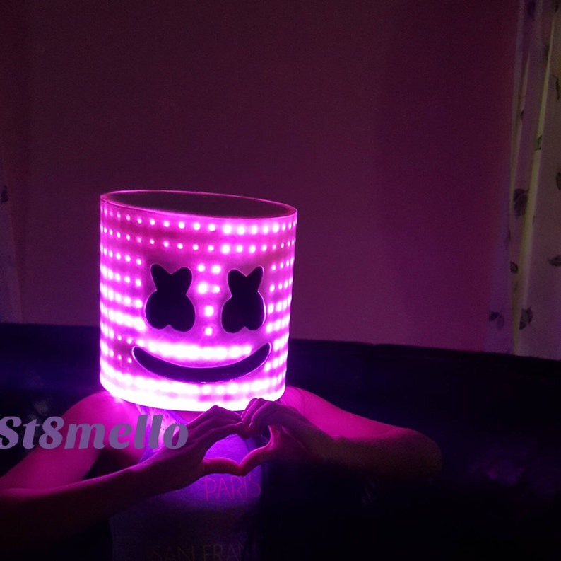 Marshmello LED Mask kids Size 9 Row | Etsy