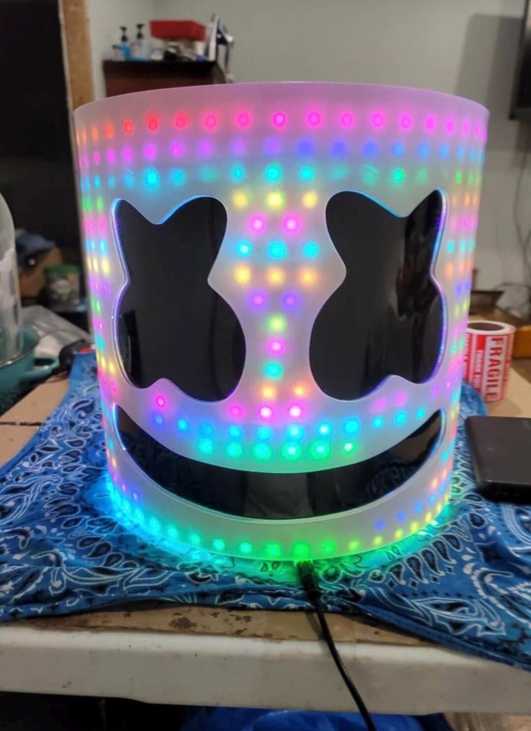 Marshmello Led homemade 20 Rows - Etsy