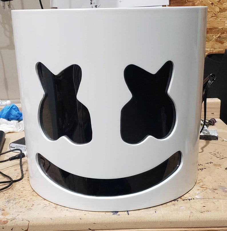 Marshmello helmet led Heavy Duty Comes with 10000 miliamp | Etsy