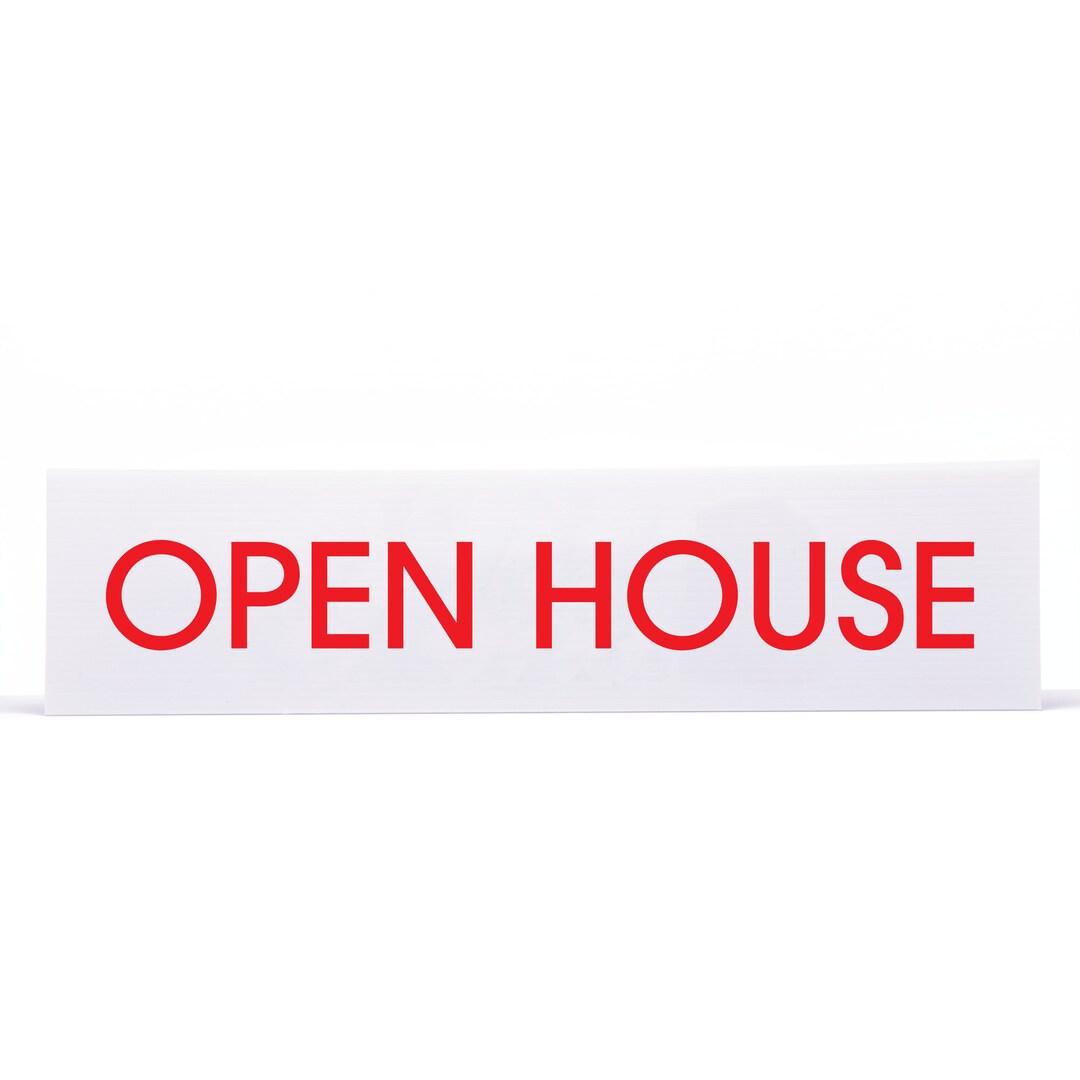 Open House Real Estate Sign Rider in Aluminum - Etsy