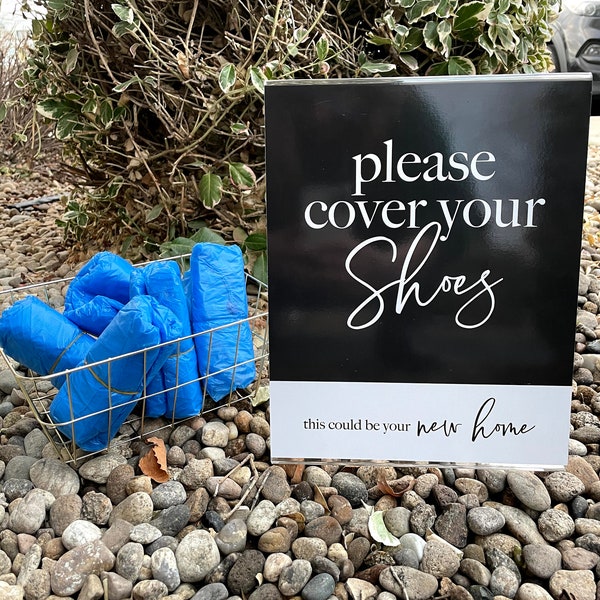 Please Use Shoe Covers Sign - Etsy