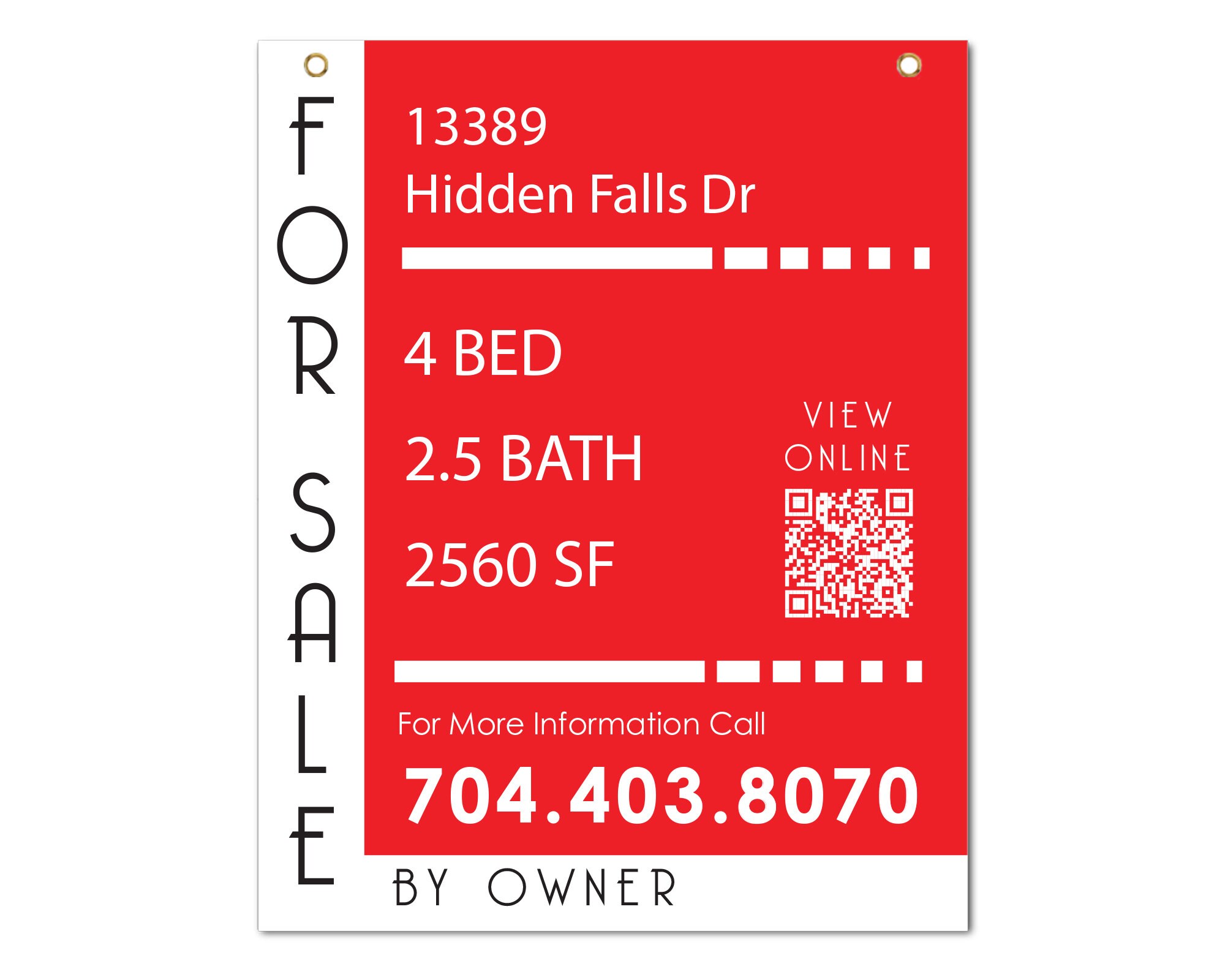 Real Estate Yard Sign in Plastic for Sale by Owner custom - Etsy