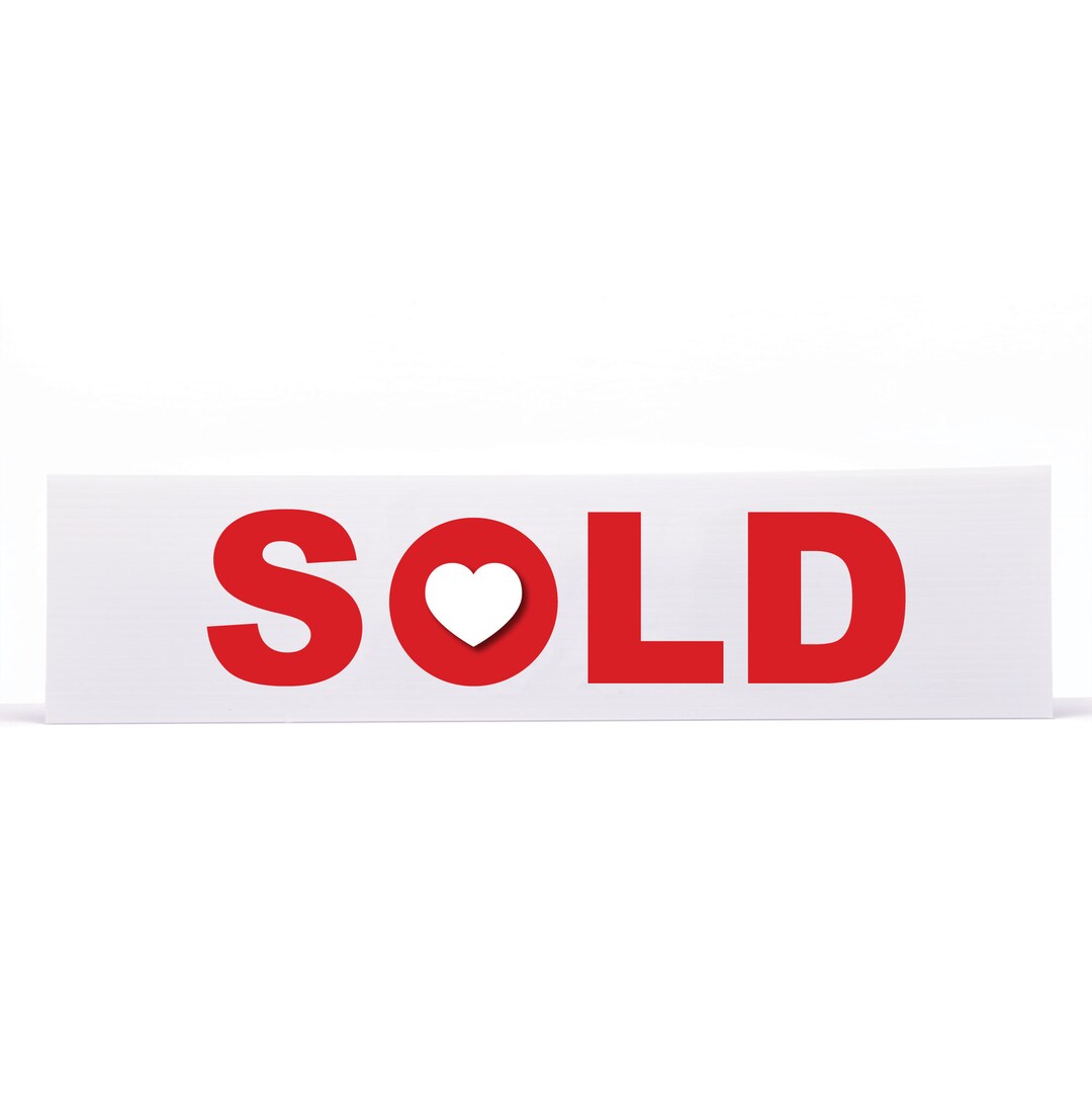 Real Estate Sign Rider - SOLD - Cute and Unique Sign Topper - Etsy
