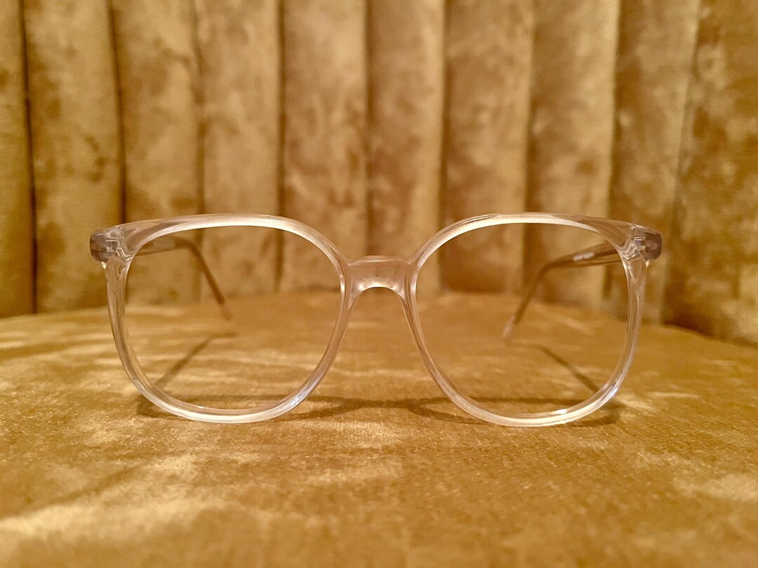 Vintage 80’s Clear Acetate Glasses Frames - Etsy