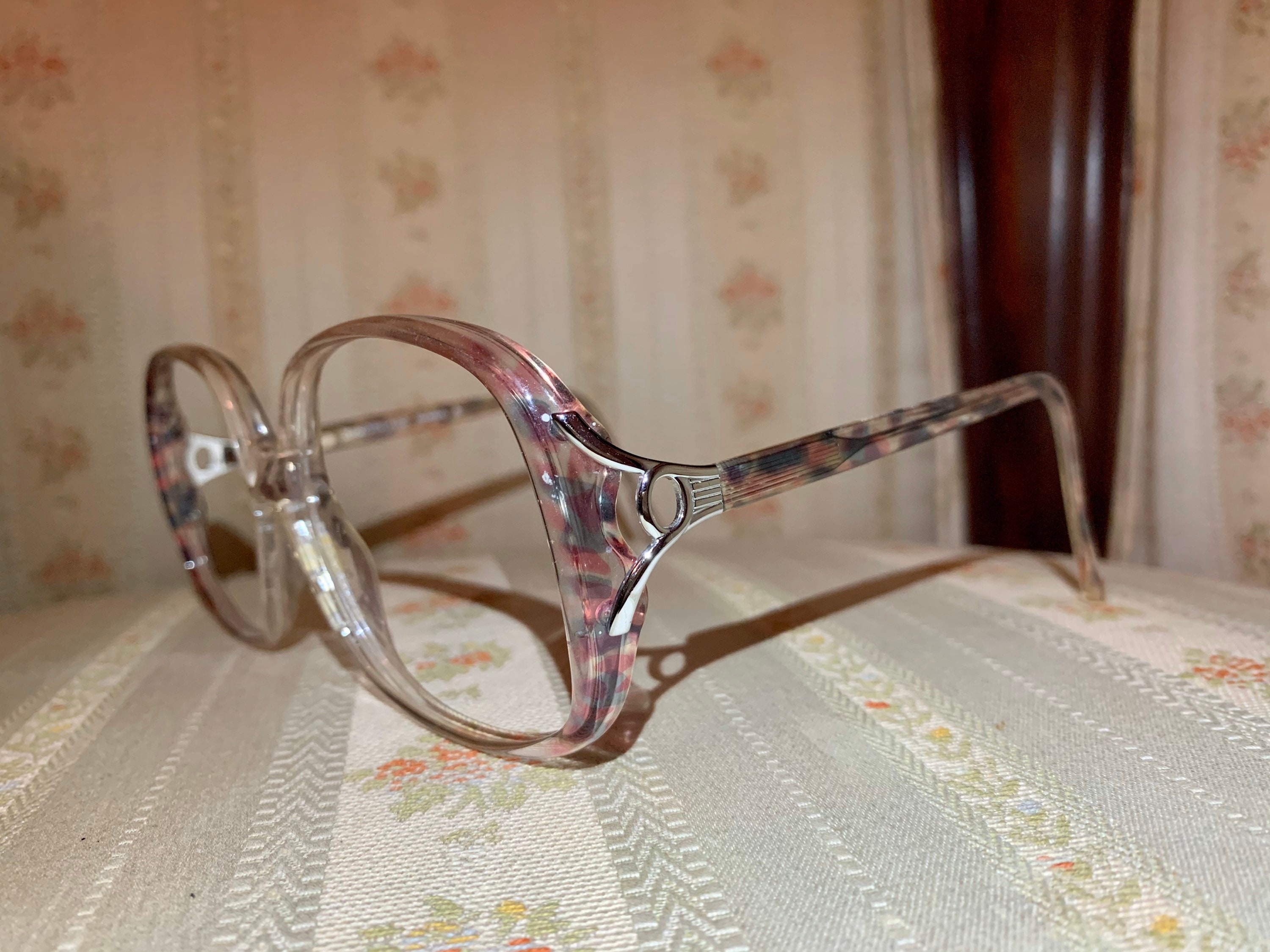 Vintage 70’s Luxottica Multicolored Iridescent Tortoise Shell Glasses ...