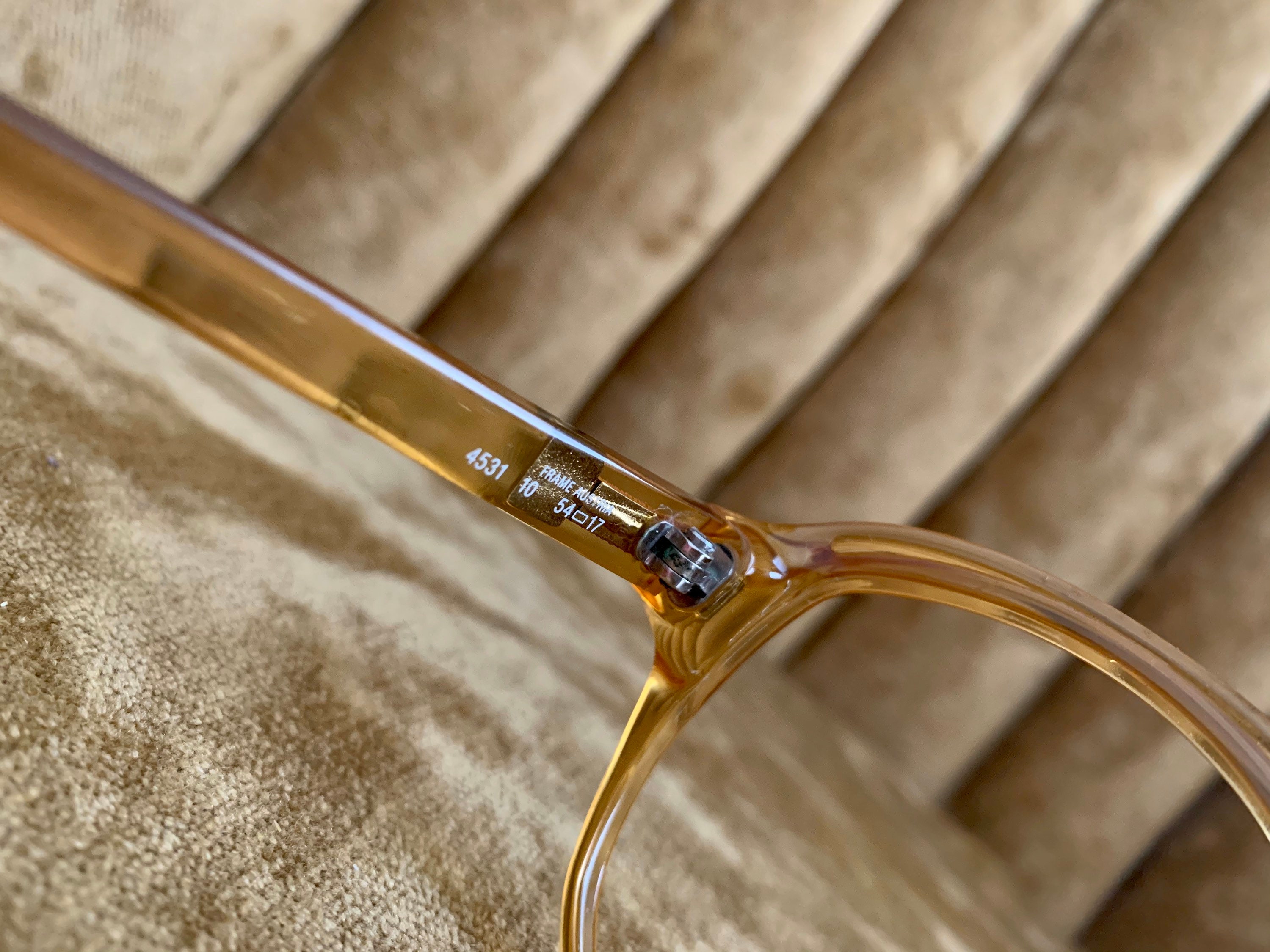 Vintage 70’s Playboy Optyl Amber Logo Glasses Frames