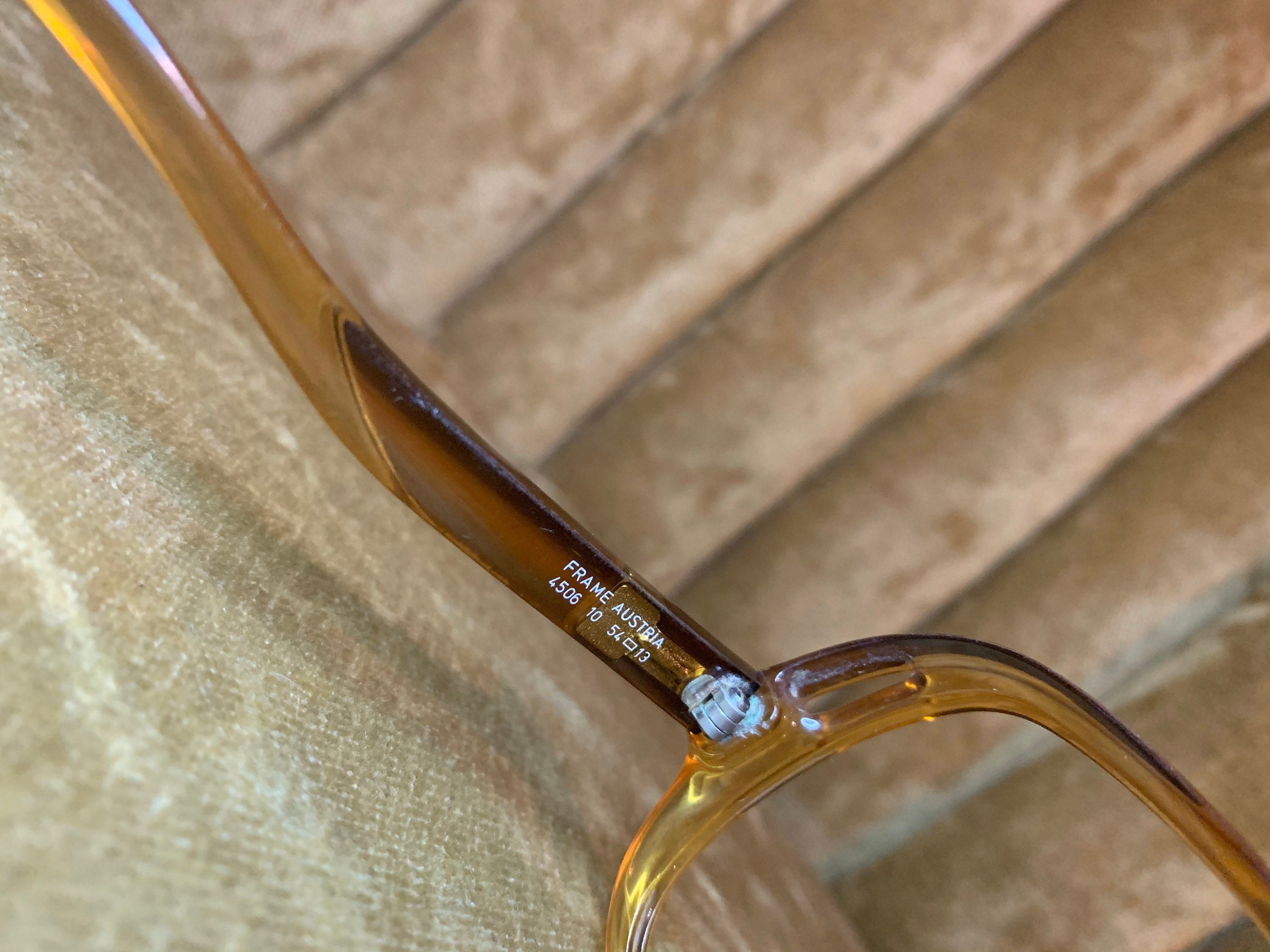 Vintage 80’s Playboy Optyl Brown Logo Glasses Frames