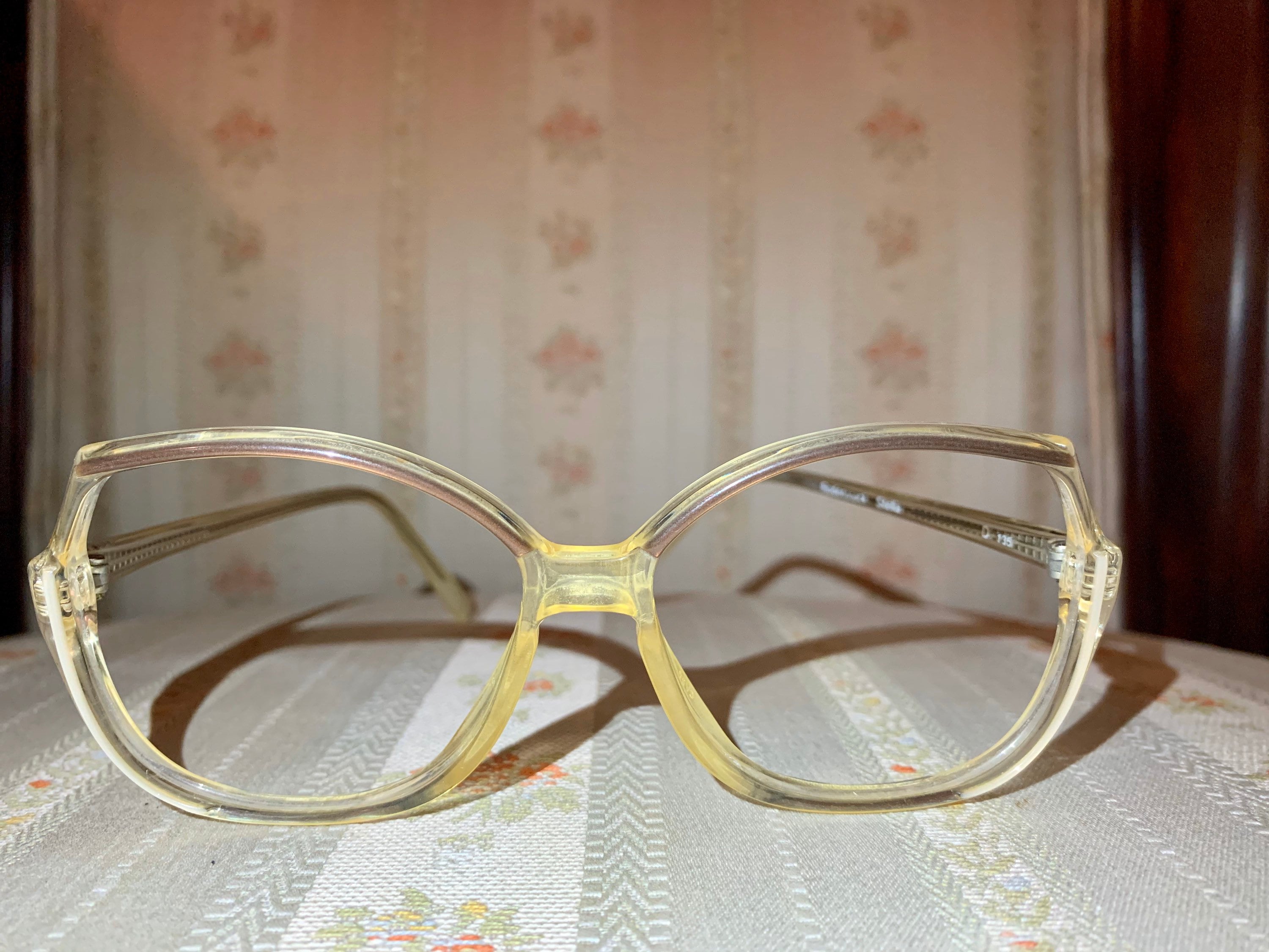 Vintage 70’s Rodenstock Brown and Gold Acetate Glasses Frames