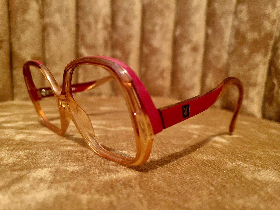 Vintage 70's Optyl Playboy Red Drop Arm Logo Glasses Frames - Etsy