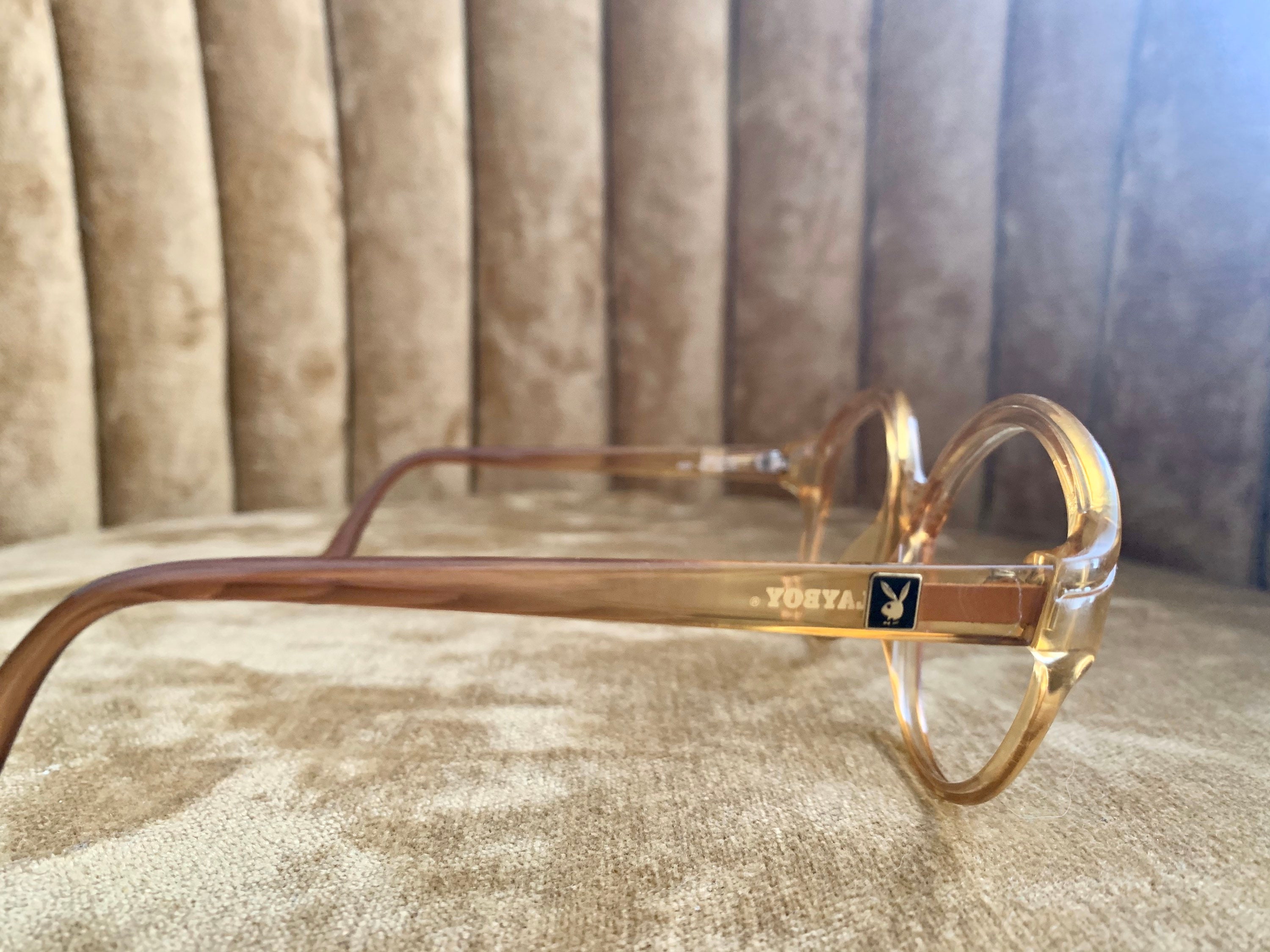 Vintage 70’s Playboy Optyl Amber Logo Glasses Frames