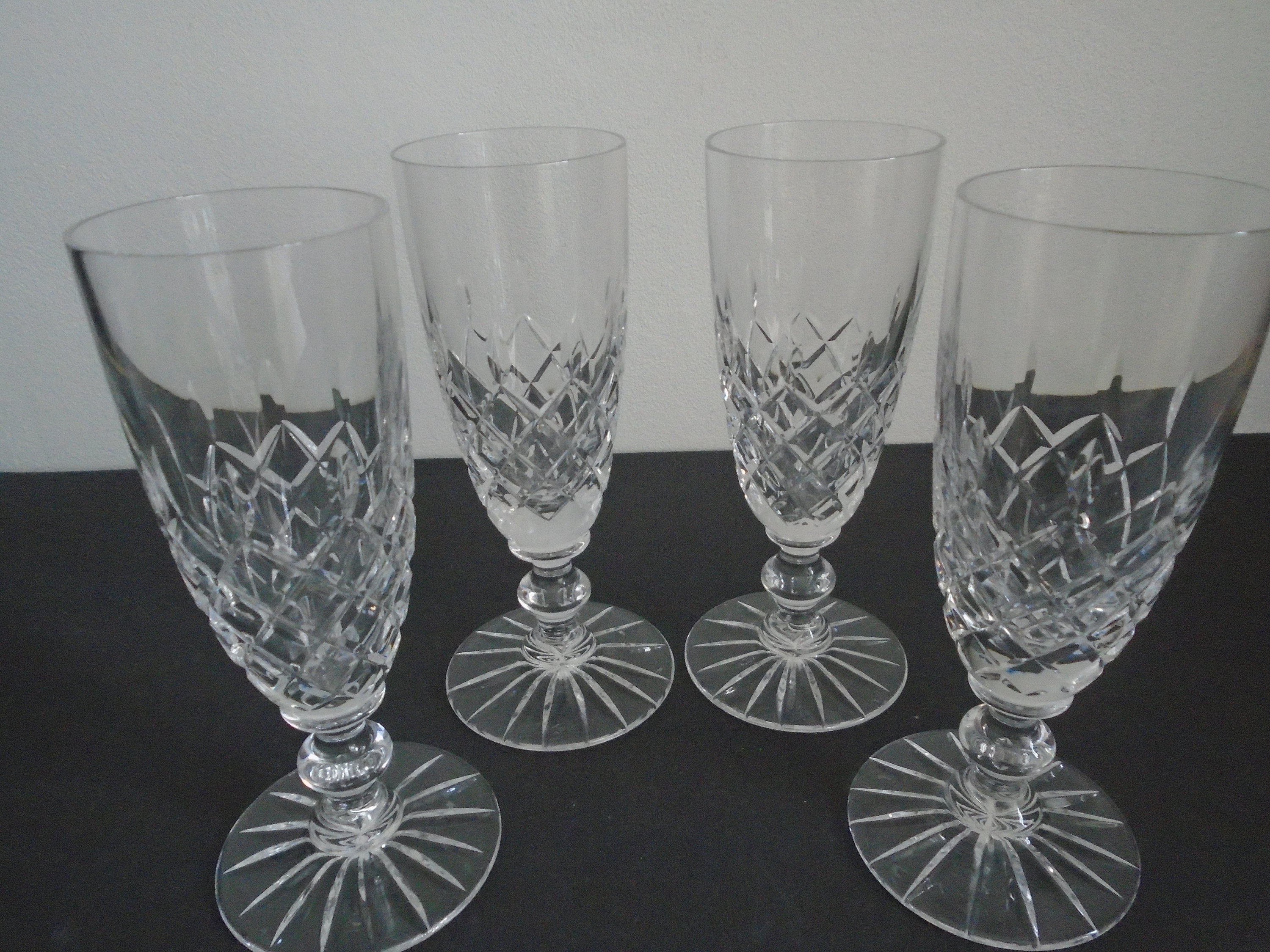 Cut Glass Champagne Flutes | Etsy India