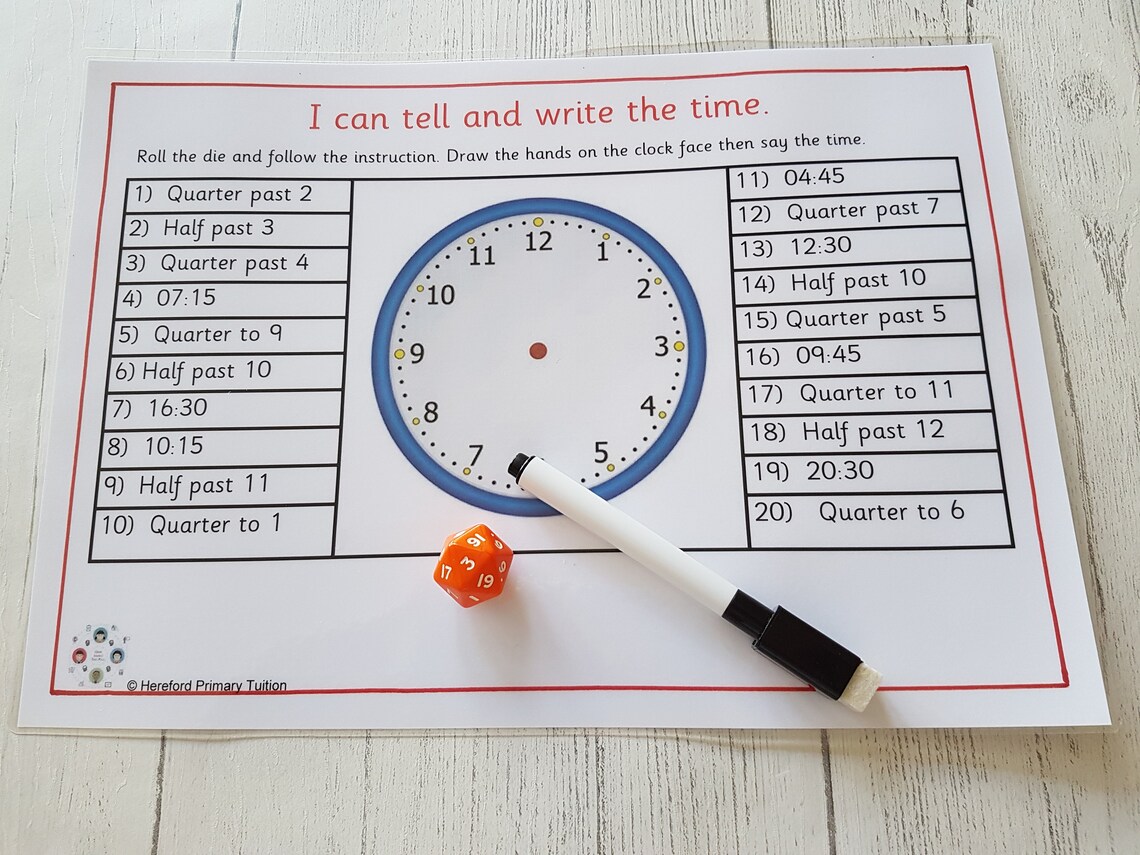 Telling The Time Clock Time Game Learning Time KS2 Etsy telling-the-time-clock-time-game-learning-time-ks2-etsy